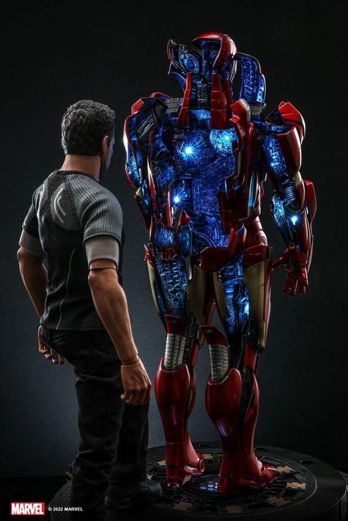 Hot Toys Iron Man 3 Iron Man Mark VII (Open Armor Version) 1/6th Scale ...