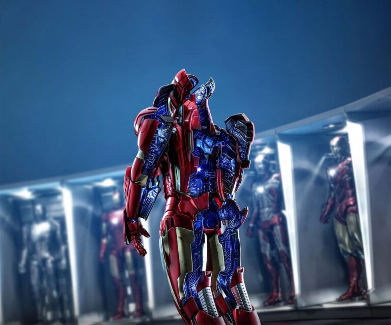 Hot Toys Iron Man 3 Iron Man Mark VII (Open Armor Version) 1/6th Scale ...