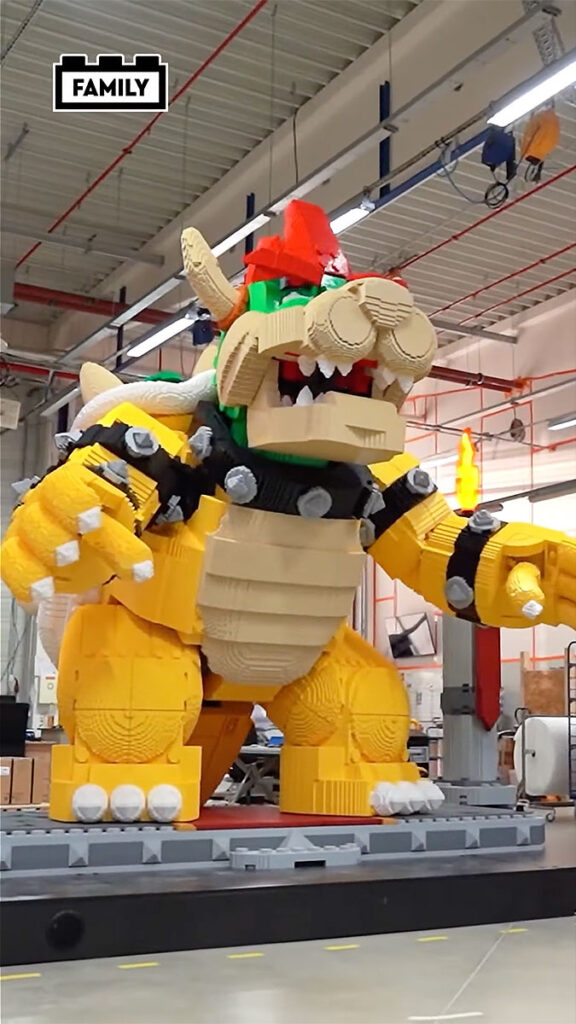 LEGO Super Mario The Mighty Bowser Gets Blown Up To Become A 4-meter ...
