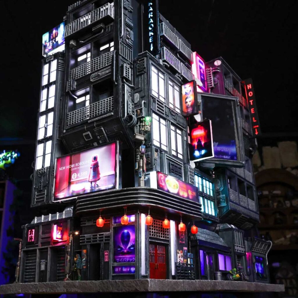 This Very Cyberpunk “Neon City” Model Is Actually A Custom PC Case!