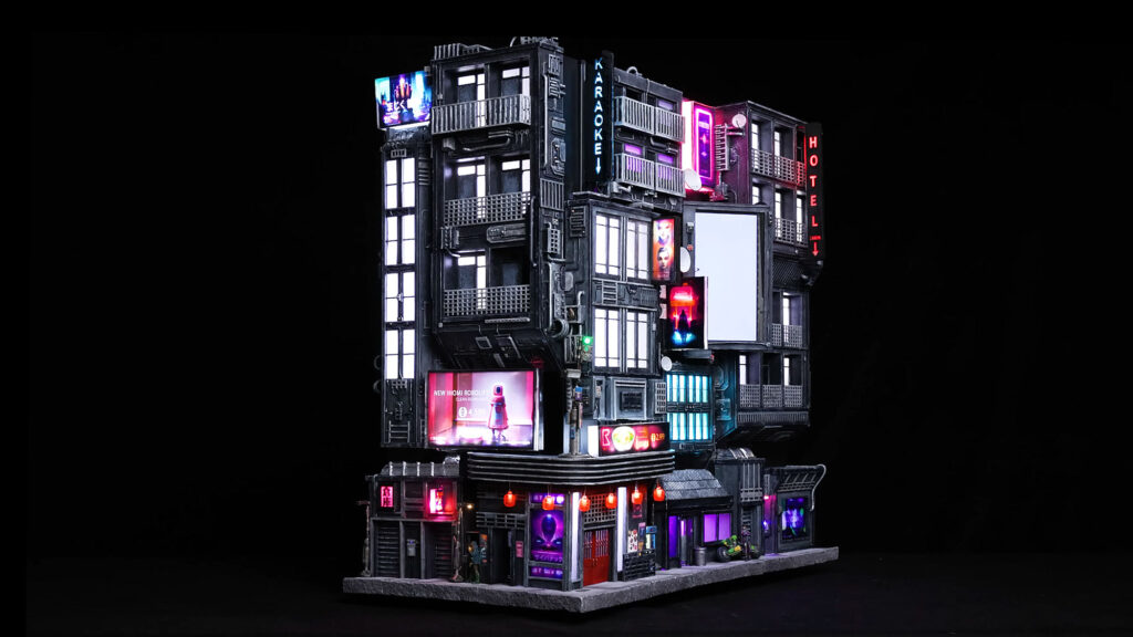 This Very Cyberpunk “Neon City” Model Is Actually A Custom PC Case!