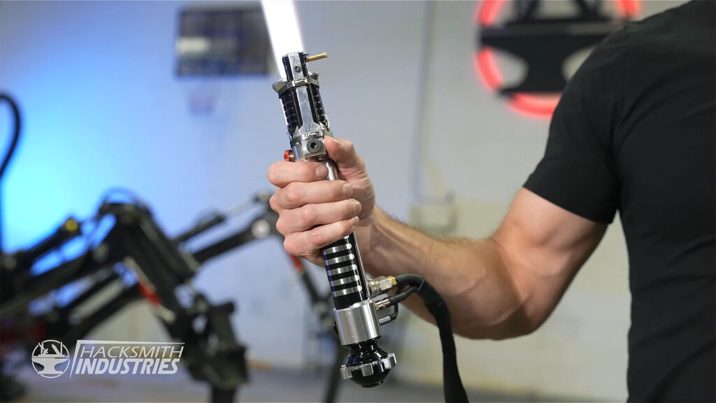 The Hacksmith Built A Lightsaber Again, This Time It Is Even Closer To ...