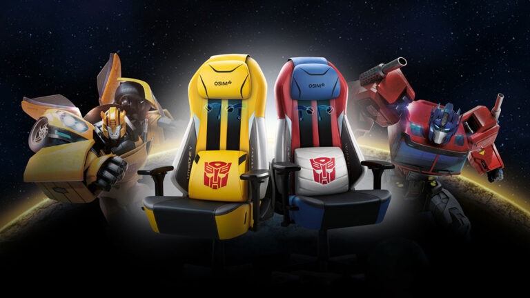 OSIM Introduces Officially Licensed Transformers Gaming Massage Chairs