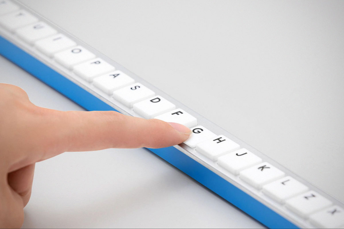 Google Japan Made A Keyboard That Has All The Keys In A Single Row