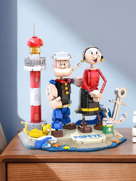 Pantasy Popeye And Olive Oly Building Set Comes With Buildable Can Of ...