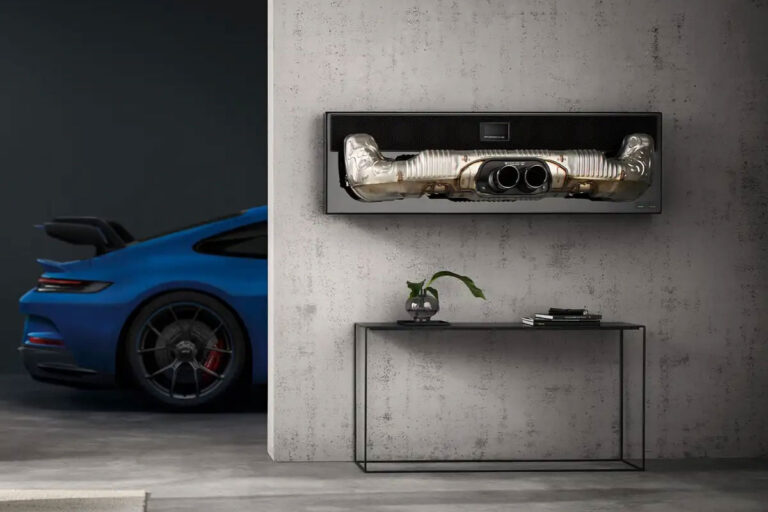 This Porsche Design Soundbar Is Made From Exhaust Porsche 911 GT3 ...
