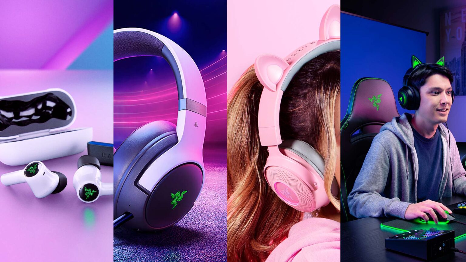New Razer Gaming Headphones Revealed Along With A Blue Screen