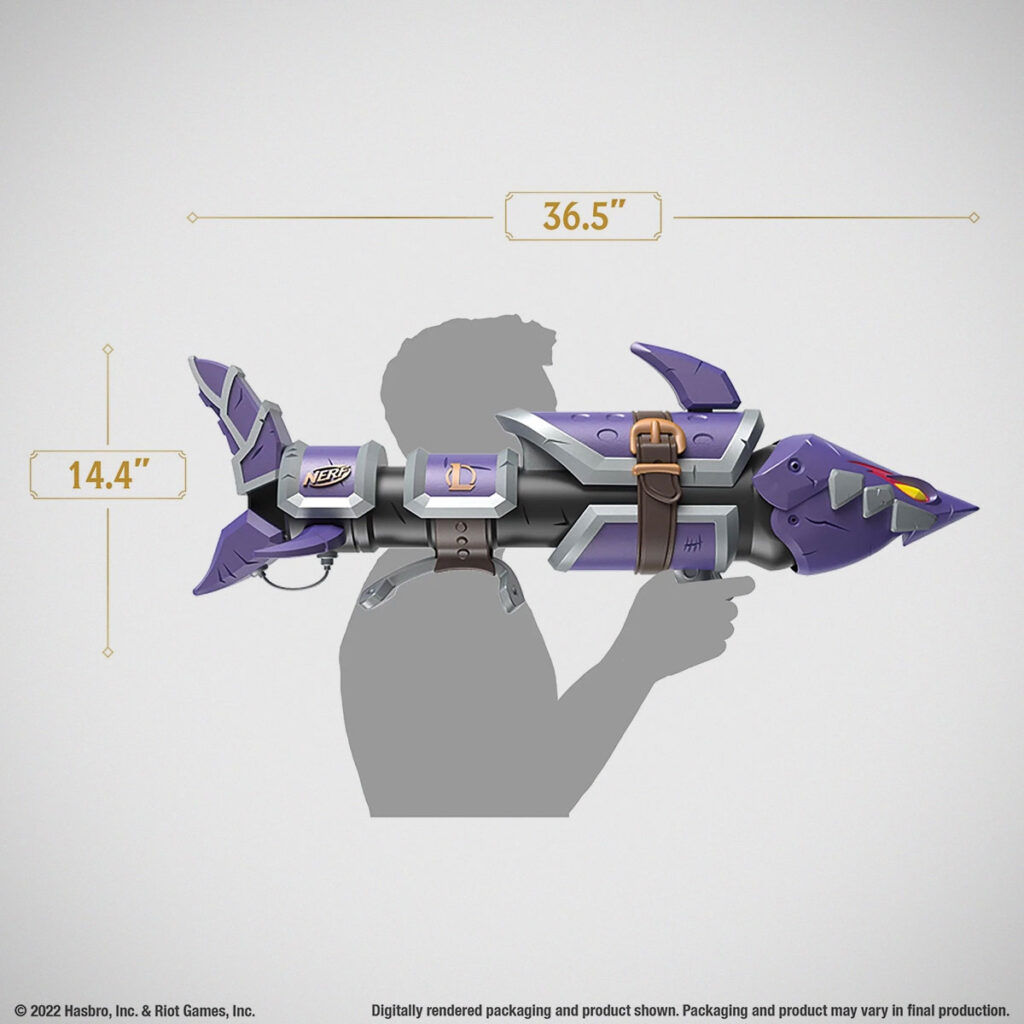 League of Legends Jinx Fishbones Joins NERF LMTD, Launches 3-Dart Cluster