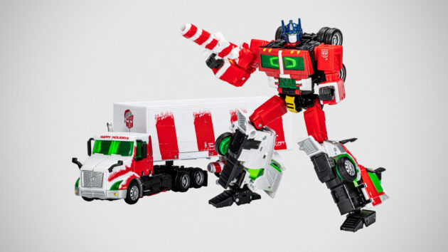 Transformers Generations Holiday Optimus Prime Transforming Action Figure