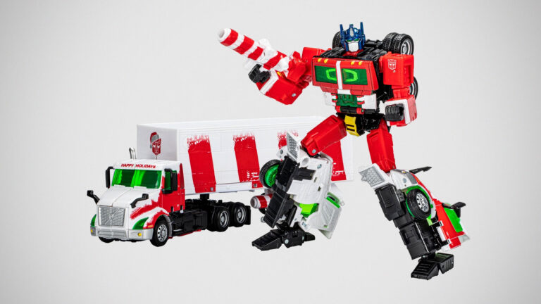 Transformers Generations Holiday Optimus Prime Transforming Action Figure