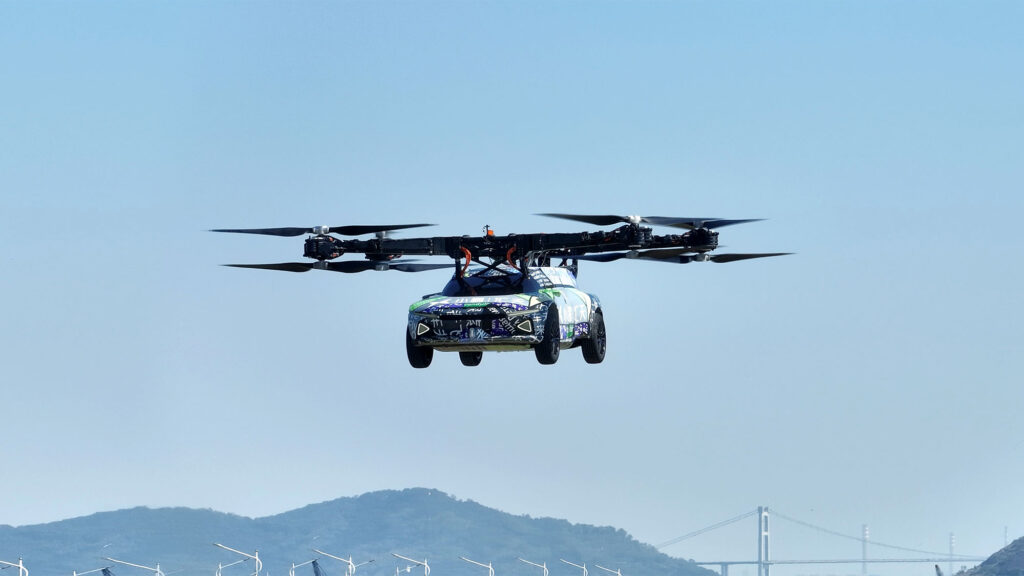 Xpeng Electric Flying Car Gets A New Design And Made First Flight