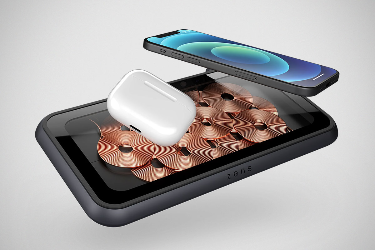 Zens Liberty Wireless Charger Glass Exposed The 16 Coils Within