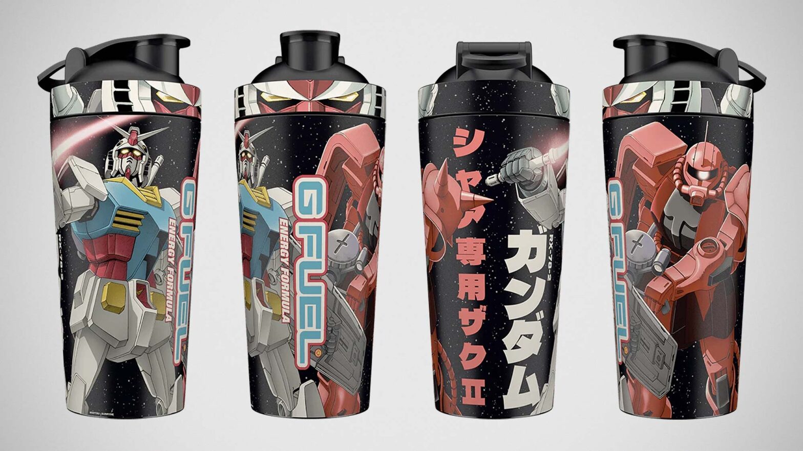 G FUEL Teamed With Bandai Namco For Gundam Co-branded Energy Drink