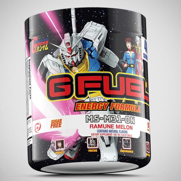 G FUEL Teamed With Bandai Namco For Gundam Co-branded Energy Drink