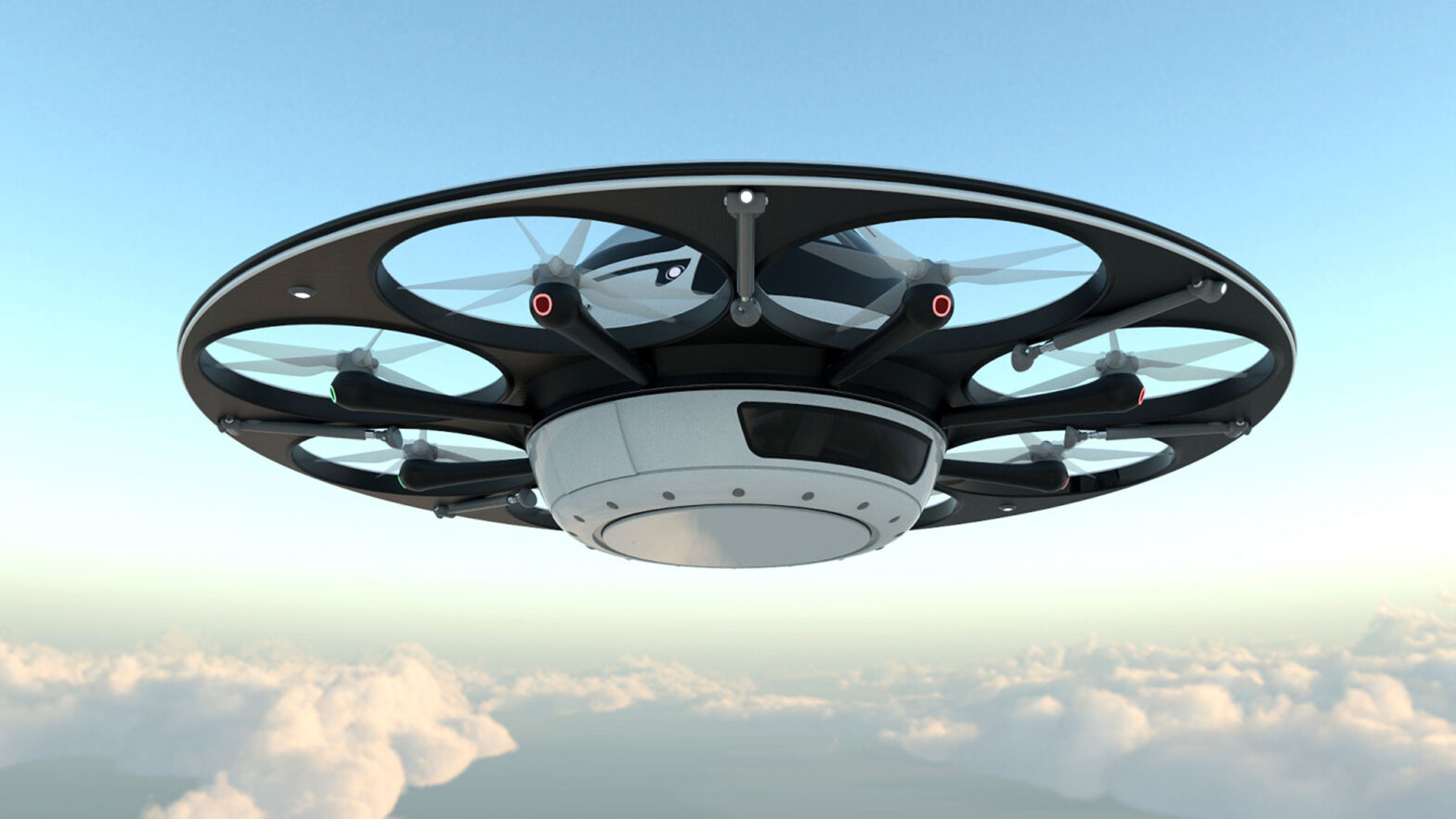 Once Upon A Time, Someone Proposed An UFO Passenger Drone And Floating ...