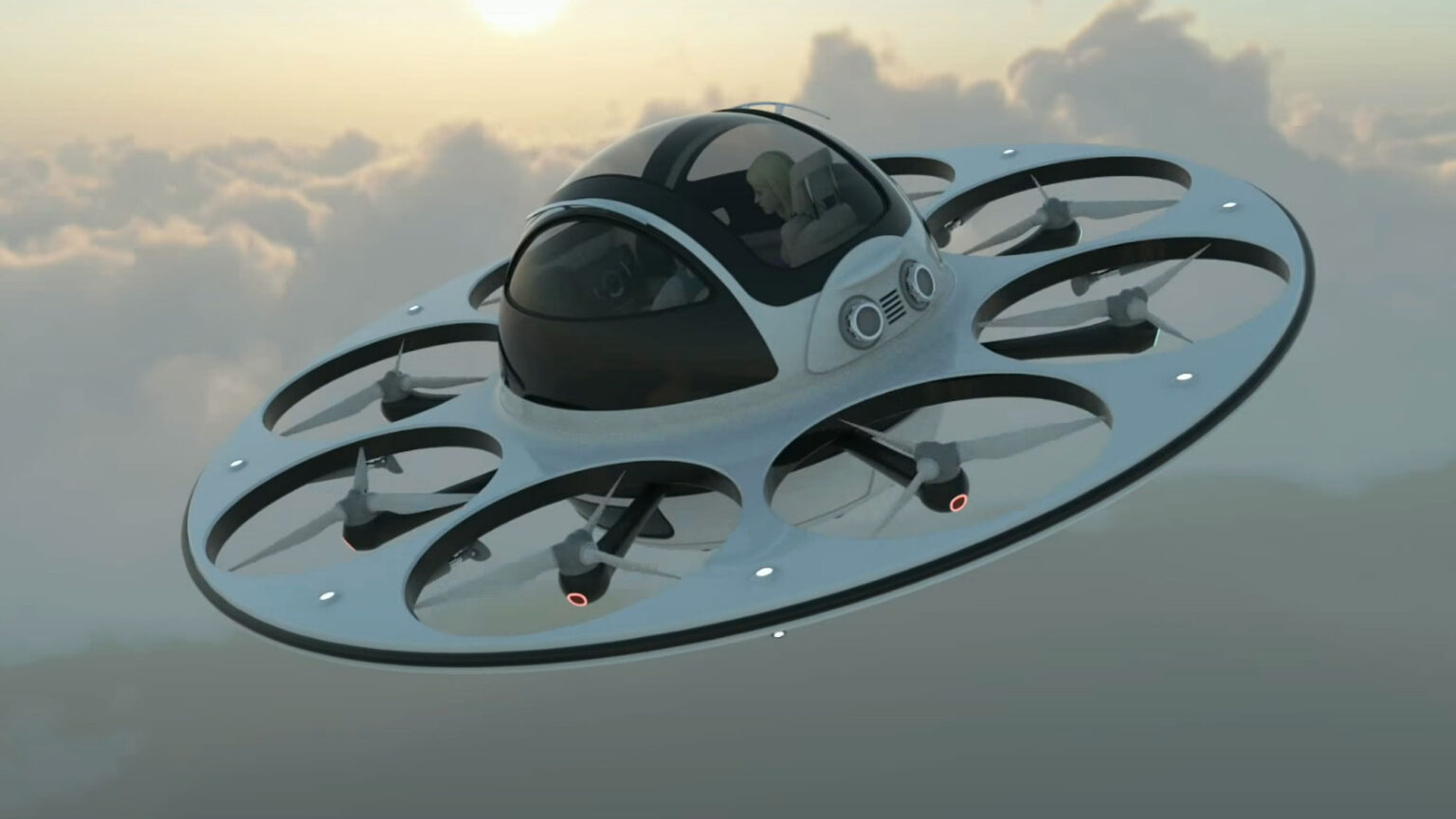 Once Upon A Time, Someone Proposed An UFO Passenger Drone And Floating ...