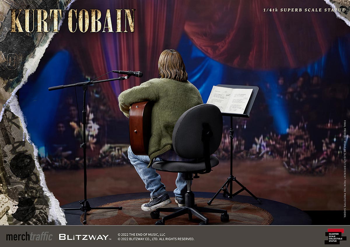 Kurt Cobain 1/4 Scale Statue By Blitzway Is A Must-have For Super Fans ...
