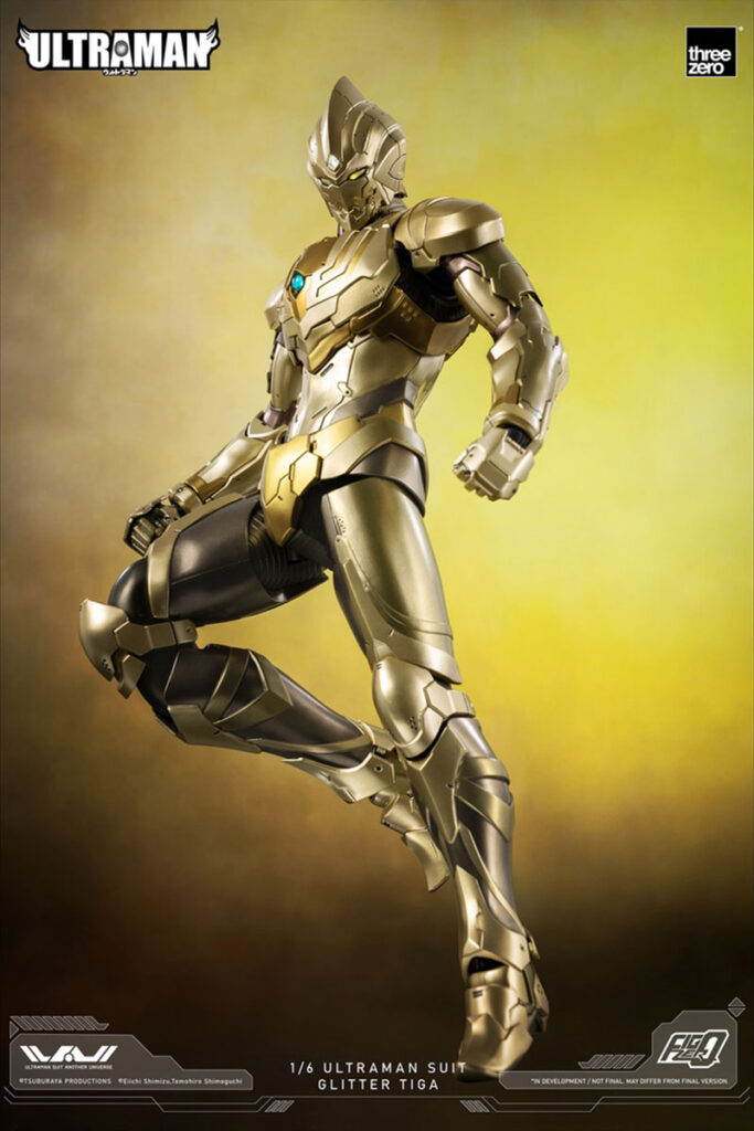 ThreeZero FigZero 1/6 Ultraman Suit Glitter Tiga: Metallic Golden And ...