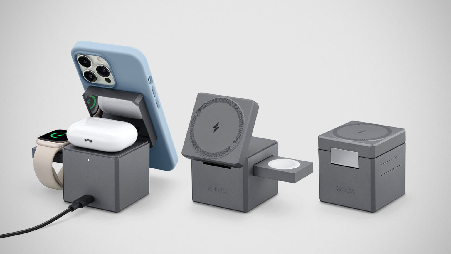 Anker 3-in-1 Cube With MagSafe Charges Your iPhone, Apple Watch, And ...