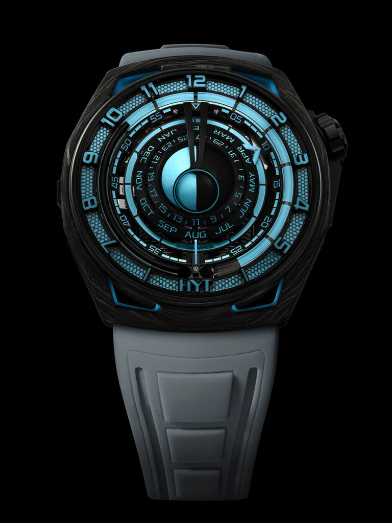 HYT Moon Runner Luxury Timepiece Has A Stunning 3D Moon Phase!