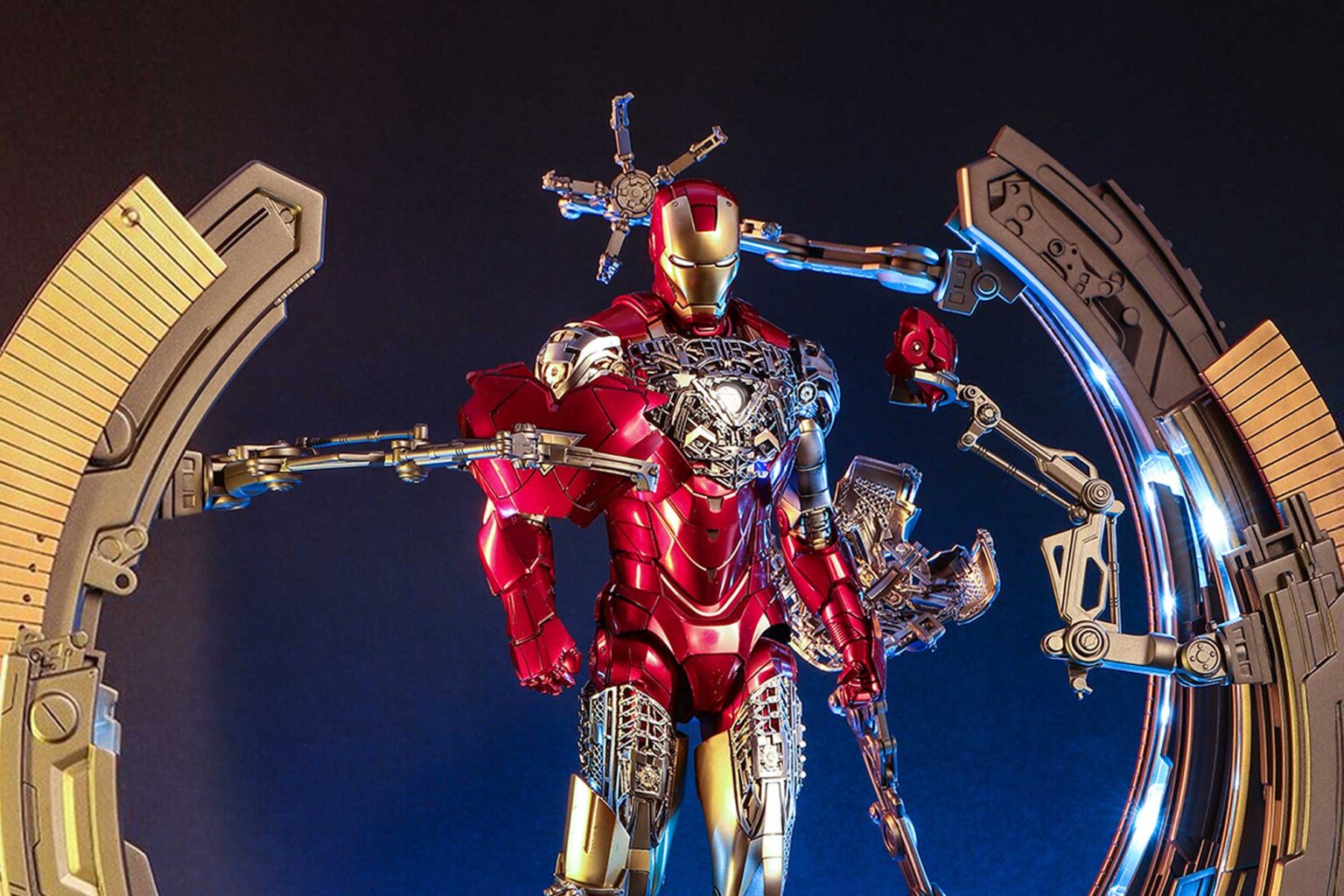 Hot Toys Iron Man Mark VI (2.0) 1/6th Scale Collectible Figure With ...