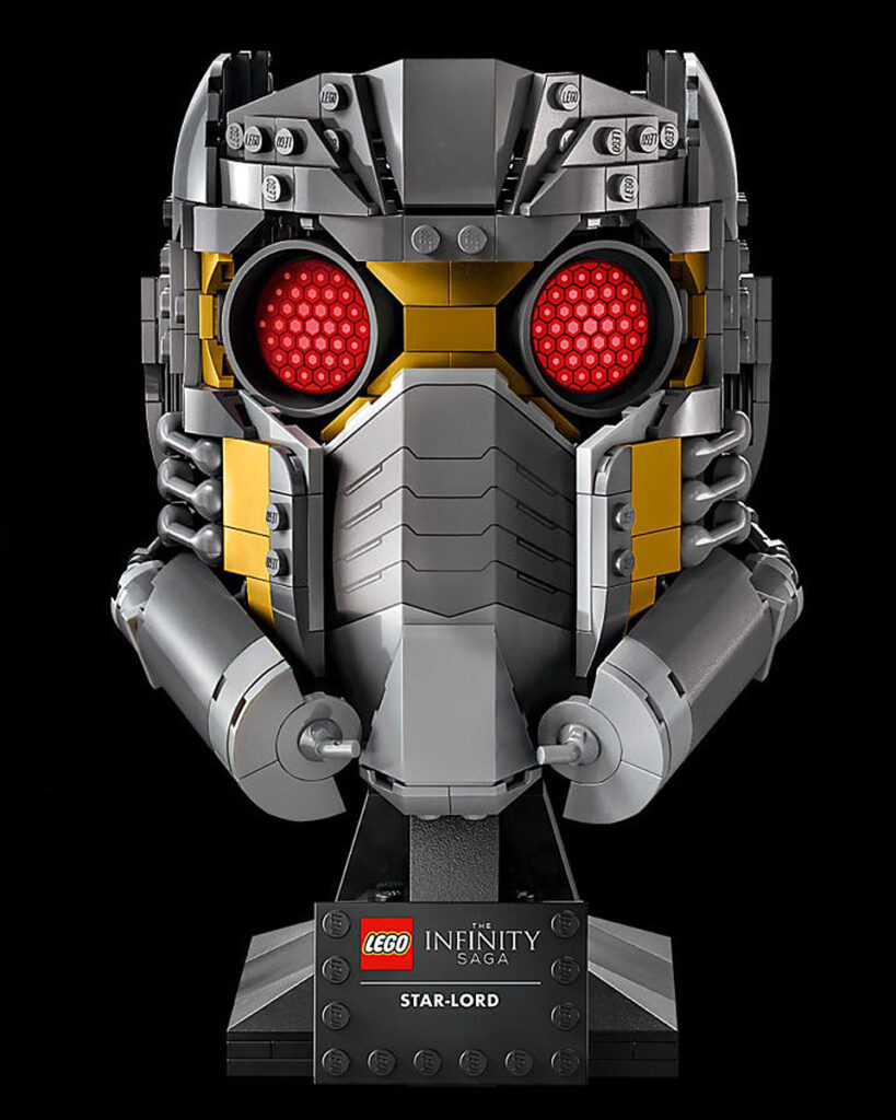 Star-Lord’s Helmet Joins The Growing List of LEGO Helmet Building Sets