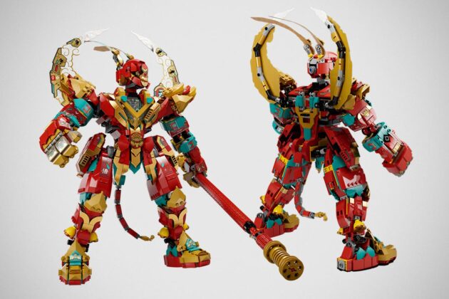 LEGO Monkey King Warrior Mech Upgraded To A Beefy Monkey King Mech Ultra