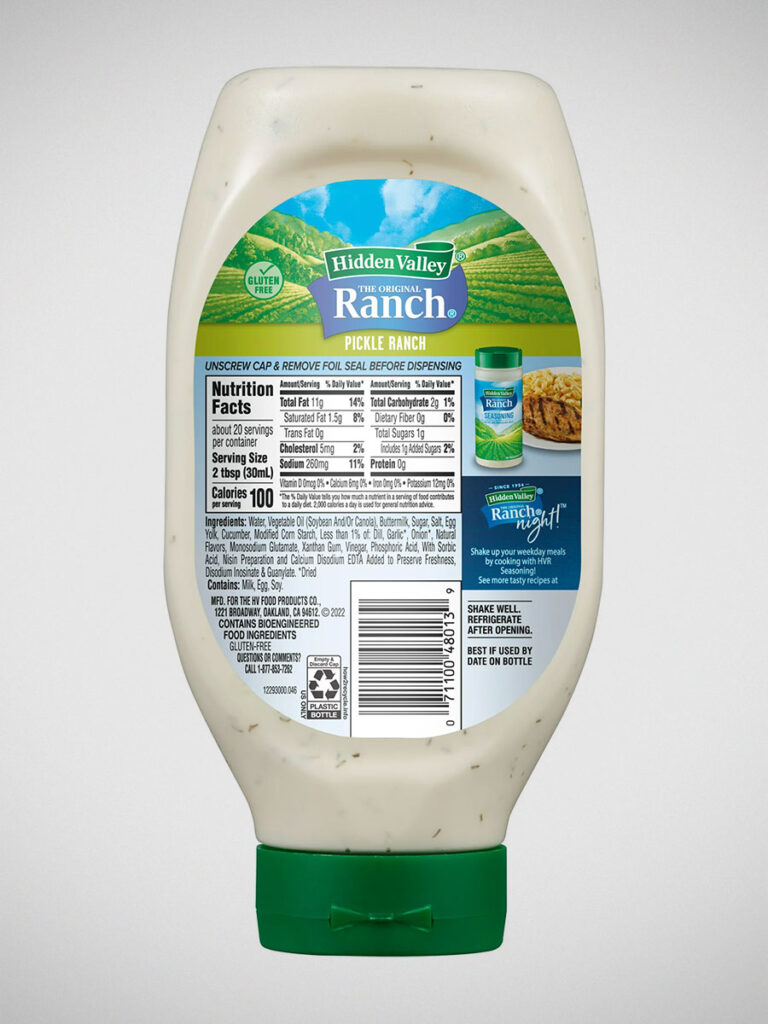 Ranch Dressing Now Comes In Pickle Flavor