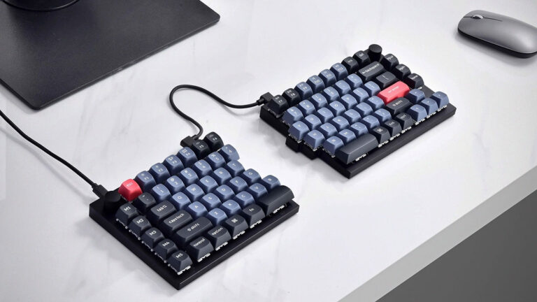 Keychron Q11 QMK Custom Mechanical Keyboard Is Split Into Two Halves