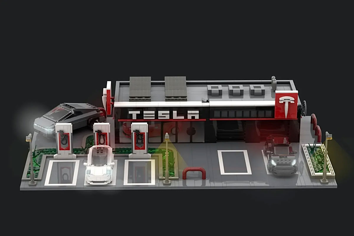 This Proposed LEGO Ideas Tesla Center Has All The Works Of A Tesla Center