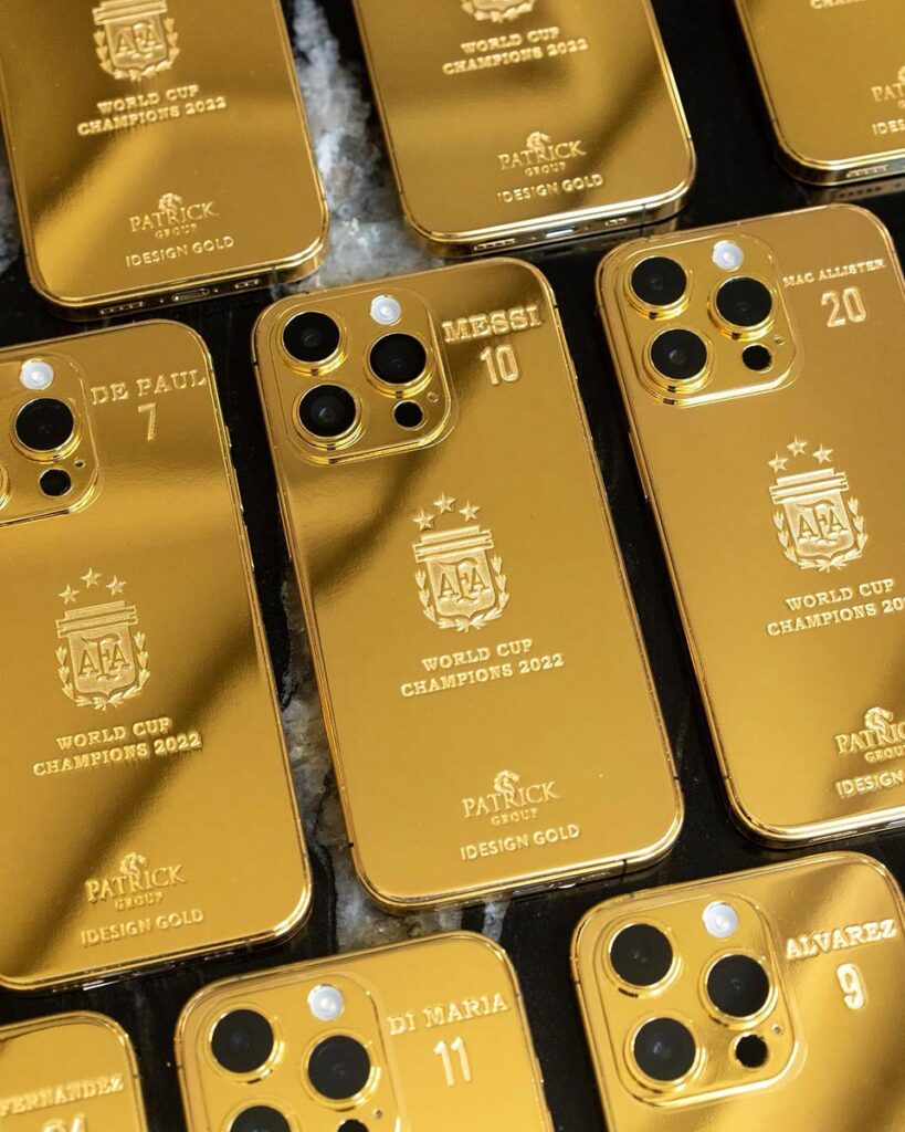 Messi Celebrates Argentina’s World Cup Win By Gifting Gold iPhones To ...