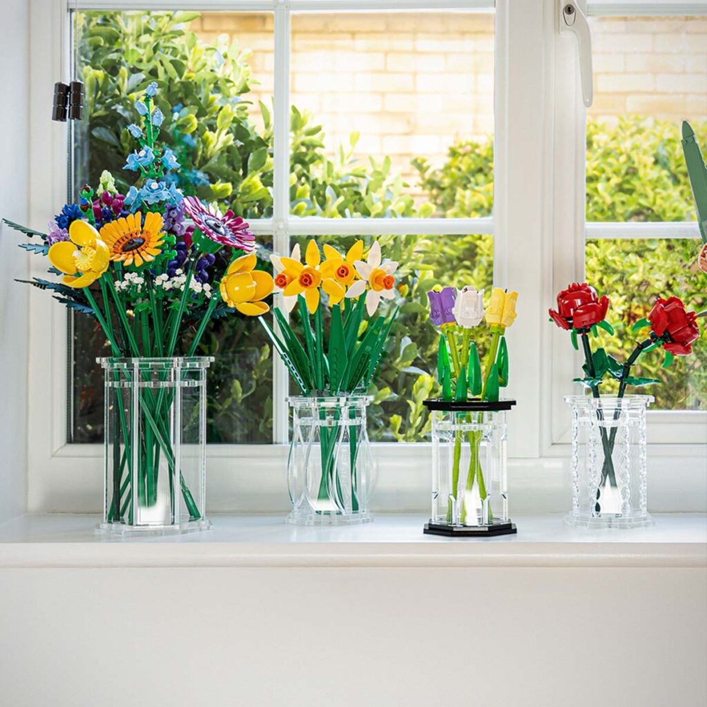 Wicked Brick’s Vases For LEGO Flowers Let You Admire The Stems Too