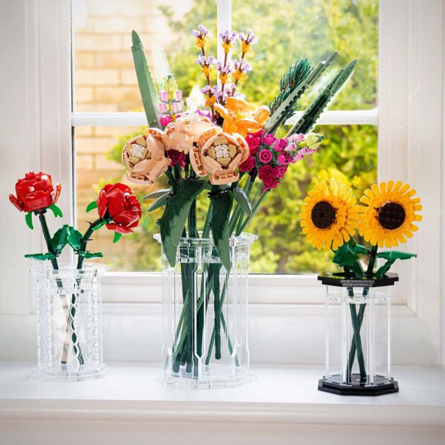 Wicked Brick’s Vases For LEGO Flowers Let You Admire The Stems Too