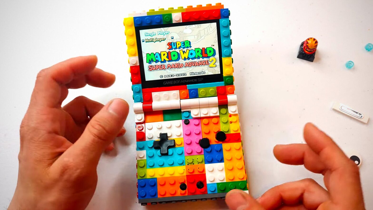 Check Out This Working LEGO Game Boy Advanced SP By Retro Stash Repairs