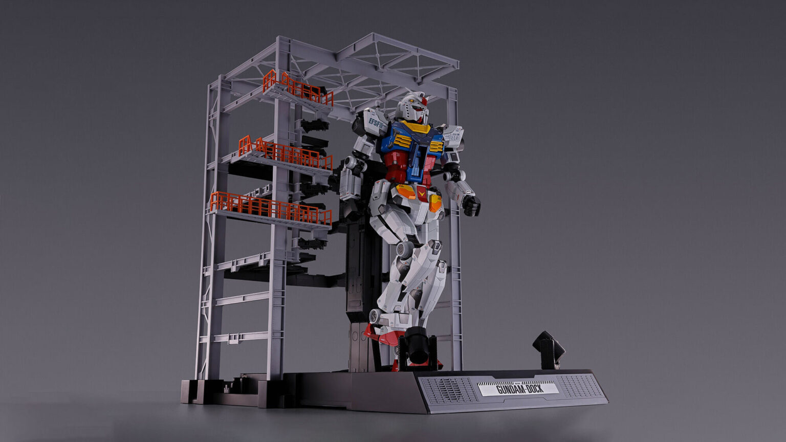 Bandai DX Chogokin Gundam Factory Yokohama RX-78F00 Gundam With Dock