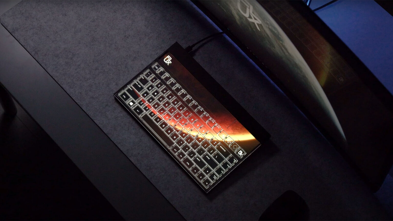 Flux Is A Transparent Keyboard With A Full IPS Display Underneath