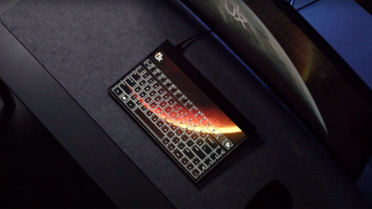 Flux Is A Transparent Keyboard With A Full IPS Display Underneath
