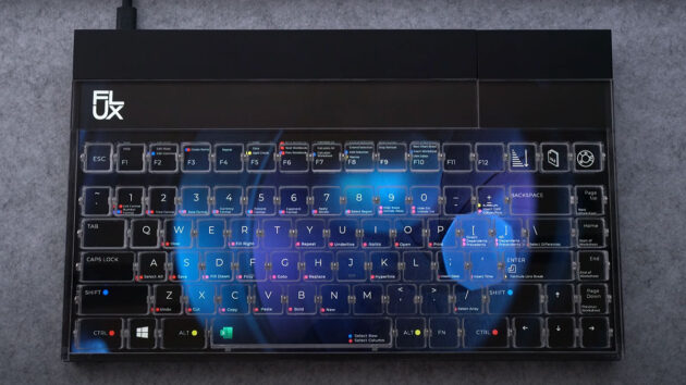Flux Is A Transparent Keyboard With A Full IPS Display Underneath