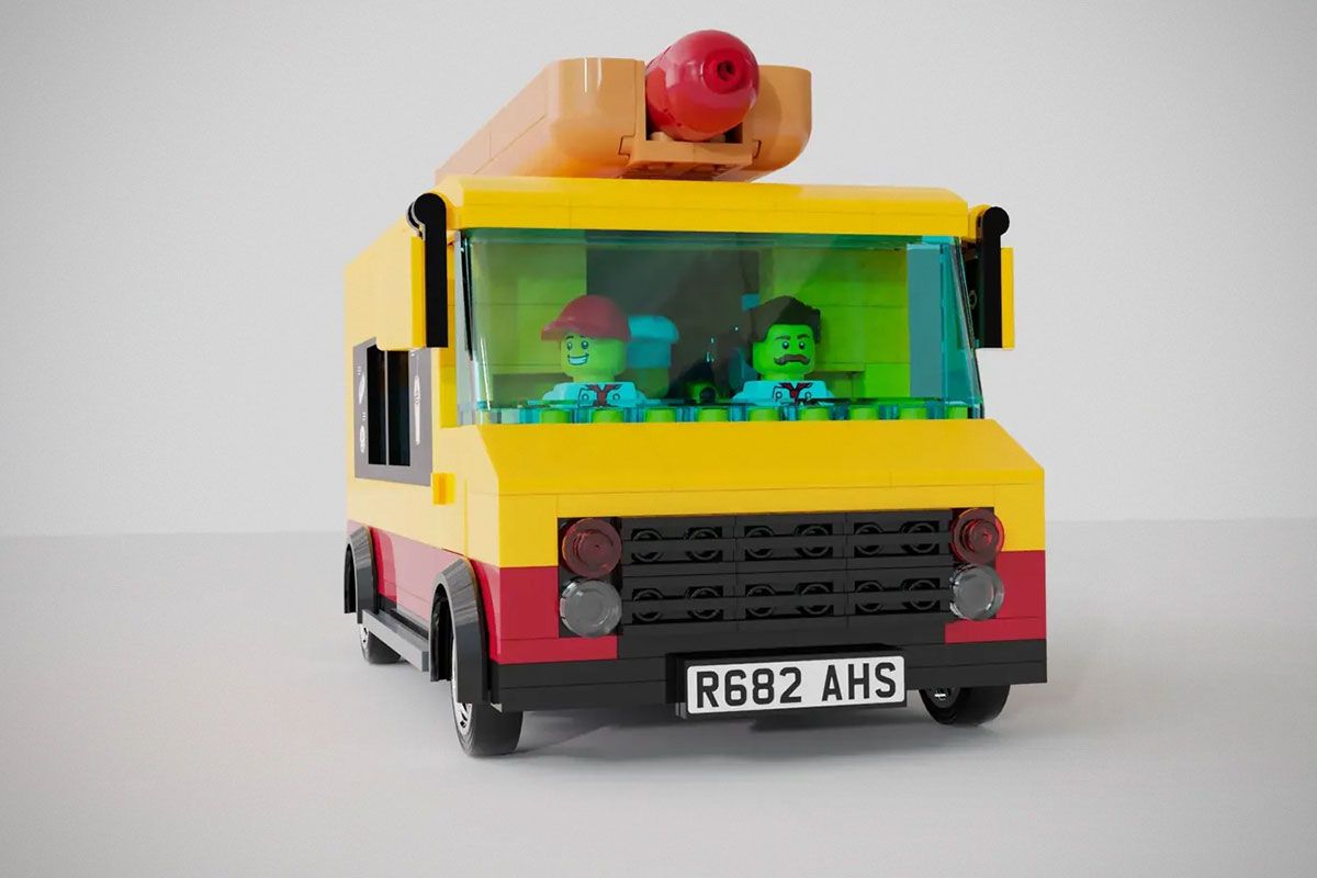 Someone Created An Awesome Looking LEGO Hot Dog Van With Hot Dog ...