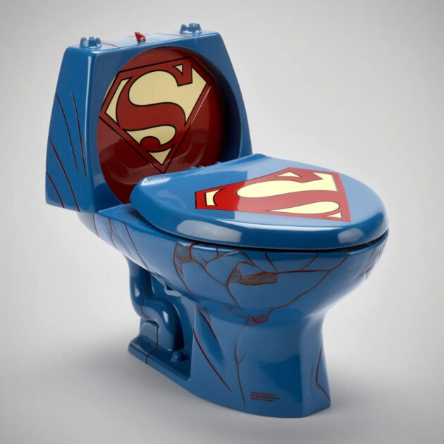 Custom Superhero Toilet: Let Superheroes Watch Over You While You Take ...