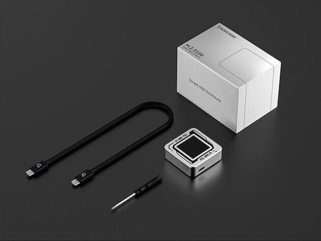 Dockcase M.2 NVMe Smart SSD Enclosure Shrunken To Just 1.7-inch