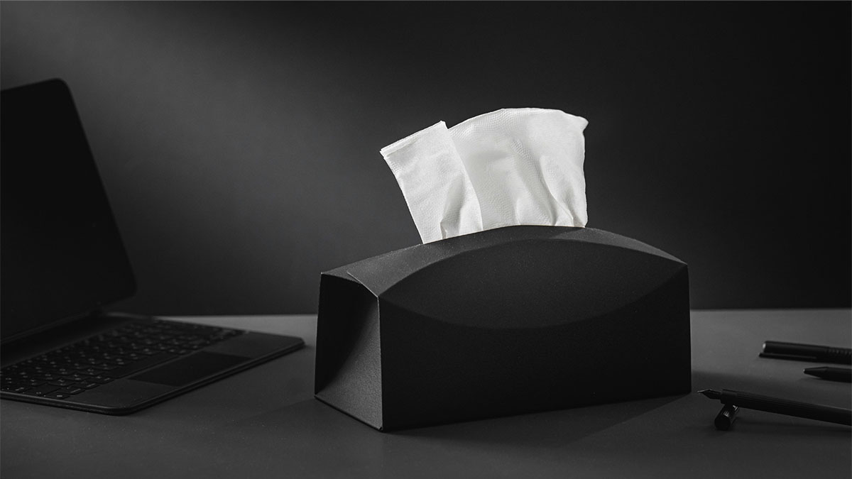 Tent Acme Origami Design Tissue Holder Has The Zen Vibes