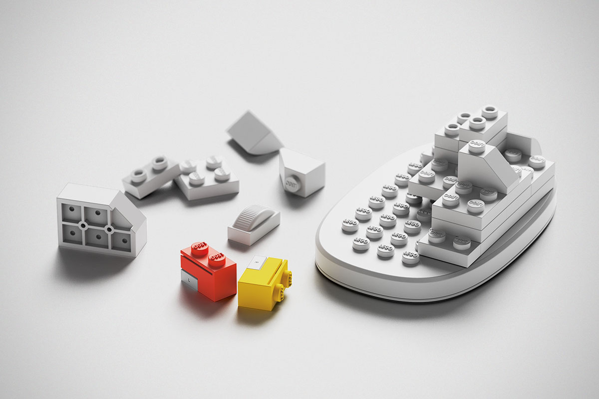 Some Designers Dreamed Up A Mouse Customizable With LEGO Bricks