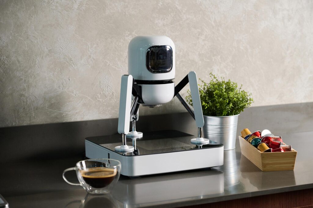 LG’s First-ever Capsule Coffee Machine Looks Like 3-legged Robot On A ...