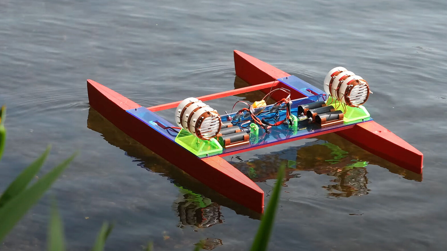 Remote Control Twin Ion Engine Catamaran By Plasma Channel: Well, It’s ...