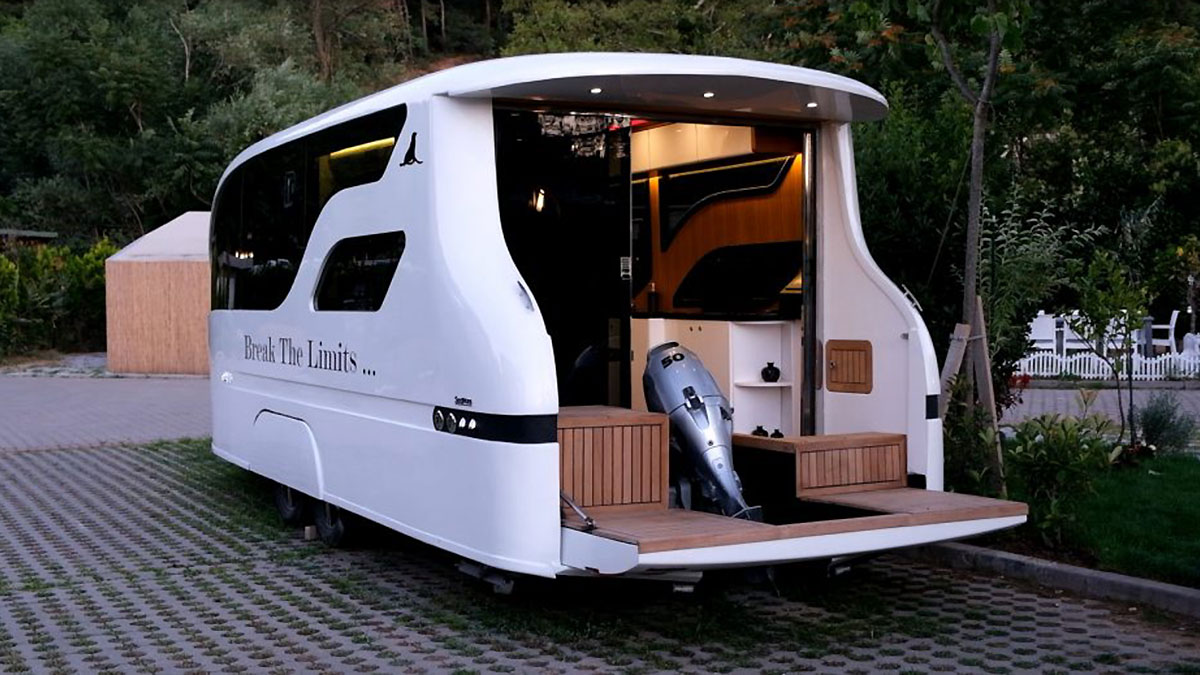 Sealvans Amphibious Caravan Lets You Camp On Land Or On Open Waters
