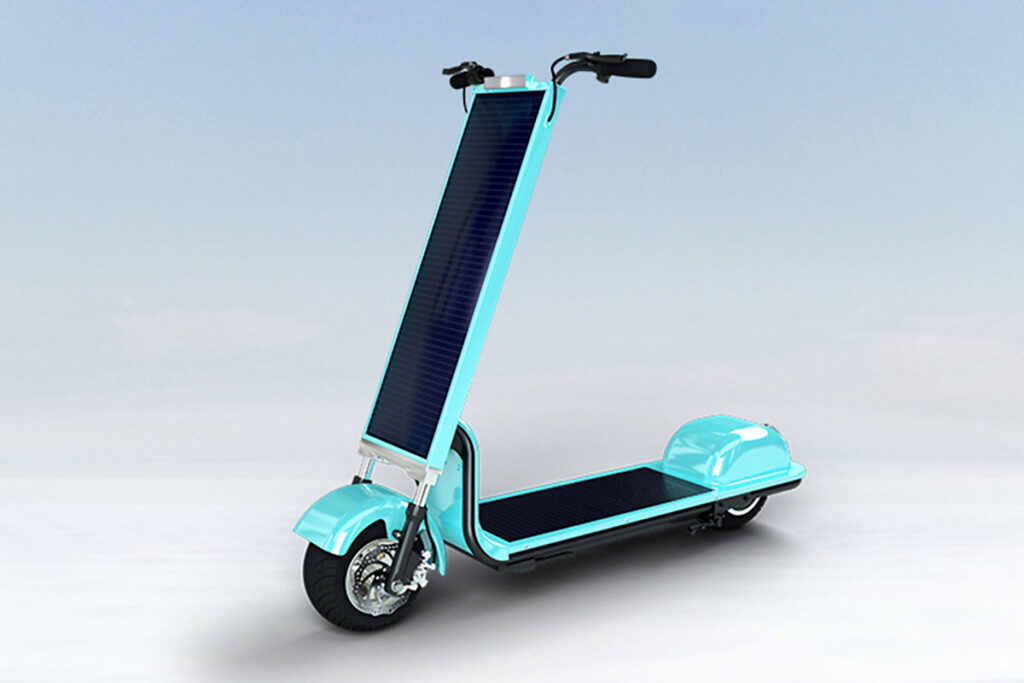This Is Agao Solar Scooter. It May Never Need Plugging In If Is Always ...