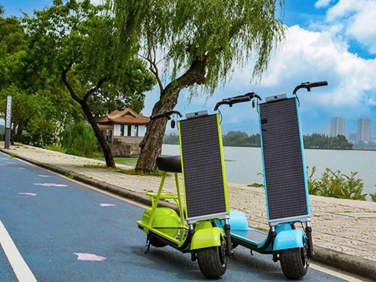 This Is Agao Solar Scooter. It May Never Need Plugging In If Is Always ...