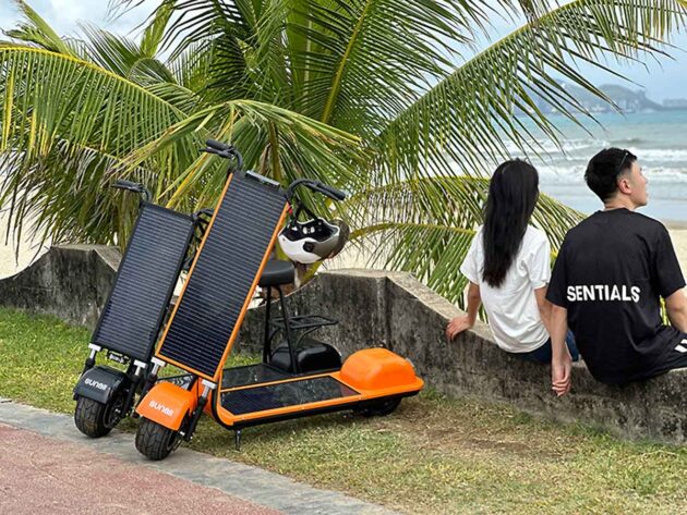 This Is Agao Solar Scooter. It May Never Need Plugging In If Is Always ...