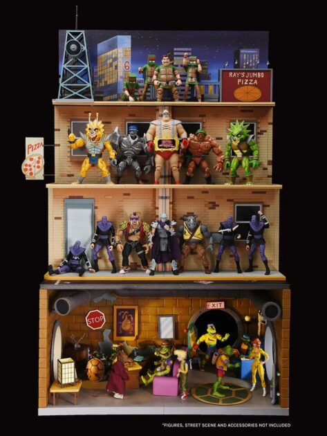 Teenage Mutant Ninja Turtles (Cartoon) Sewer Lair Living Room Diorama